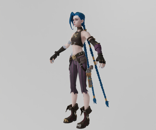 ArtStation - Jinx Lowpoly RIgged | Resources