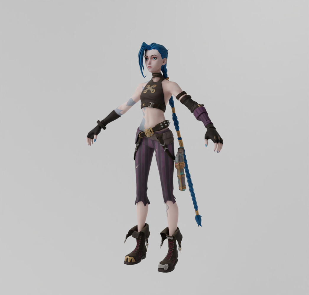 ArtStation - Jinx Lowpoly RIgged | Resources