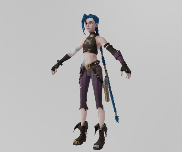 ArtStation - Jinx Lowpoly RIgged | Resources