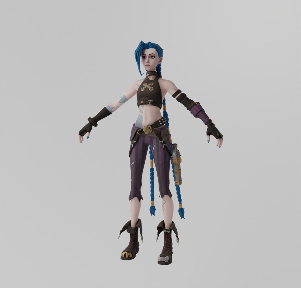 ArtStation - Jinx Lowpoly RIgged | Resources