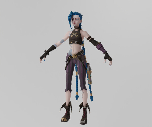 ArtStation - Jinx Lowpoly RIgged | Resources