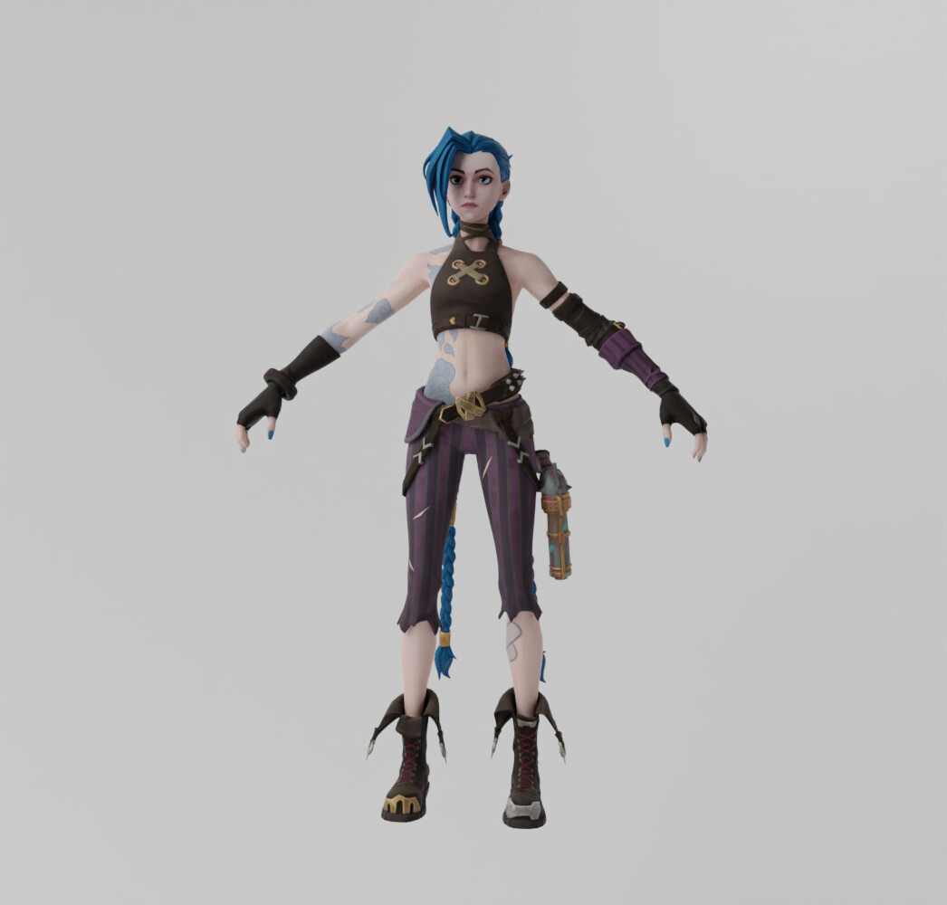 ArtStation - Jinx Lowpoly RIgged | Resources