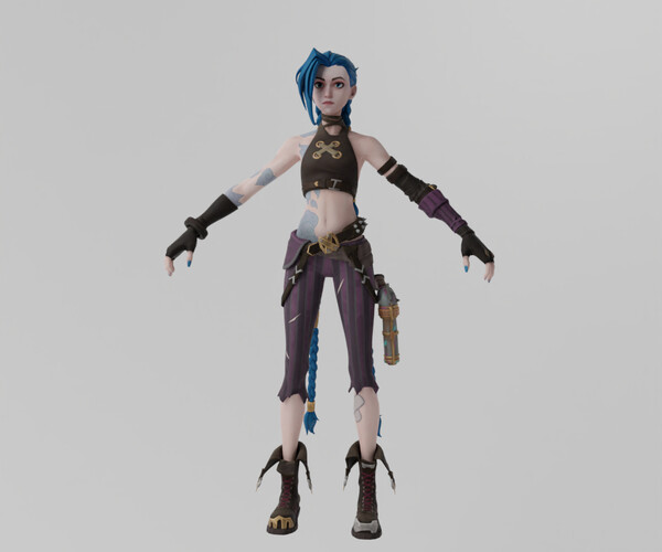 ArtStation - Jinx Lowpoly RIgged | Resources
