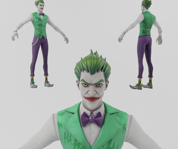 ArtStation - Joker Lowpoly Rigged | Resources