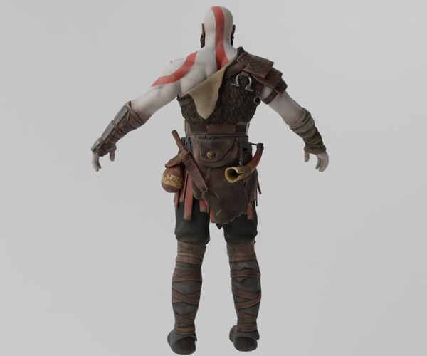 ArtStation - Kratos Lowpoly Rigged | Resources