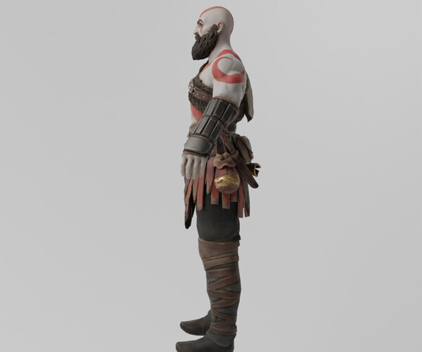 ArtStation - Kratos Lowpoly Rigged | Resources