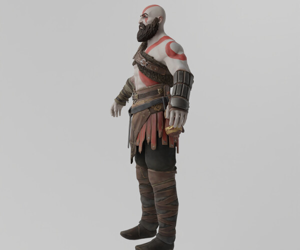 ArtStation - Kratos Lowpoly Rigged | Resources