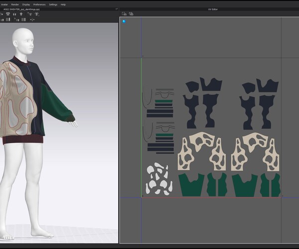 ArtStation - Streetwear Sweater #008 - Clo 3D / Marvelous Designer ...