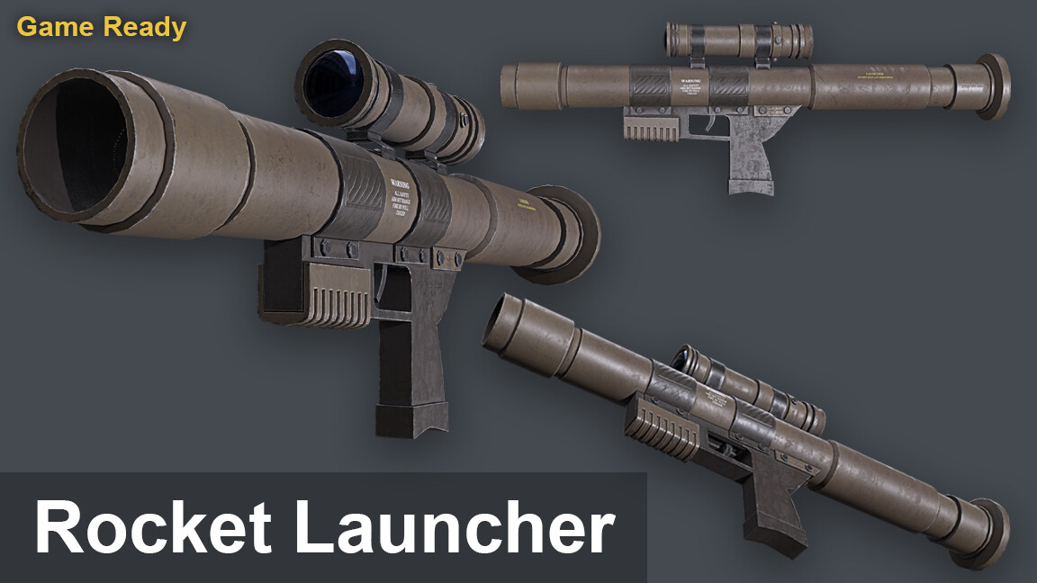 ArtStation - Rocket Launcher Game Ready 2 | Game Assets
