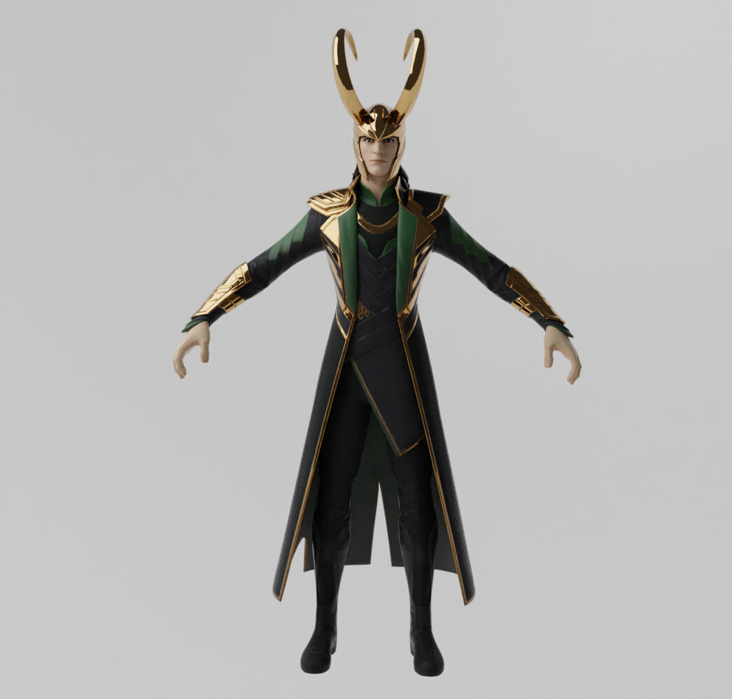 ArtStation - Loki lowpoly Rigged | Resources