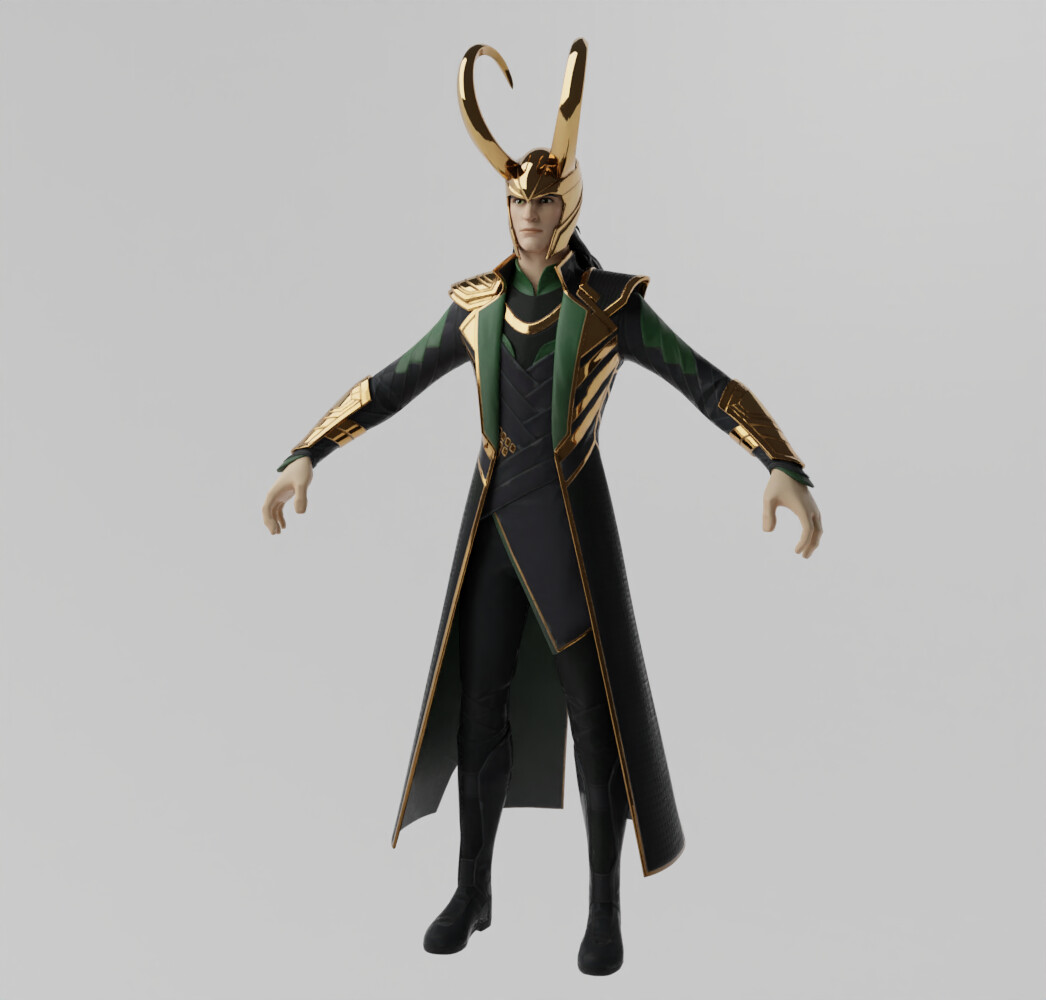 ArtStation - Loki lowpoly Rigged | Resources