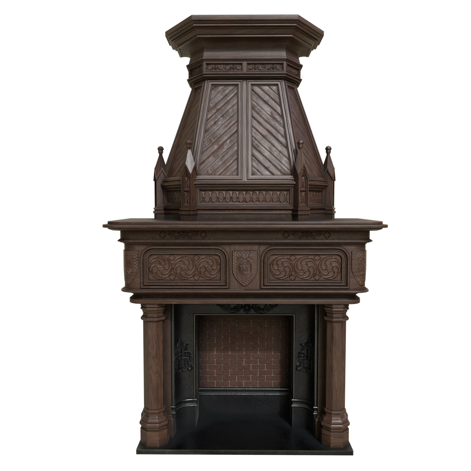 ArtStation - Fireplace 021 | Game Assets