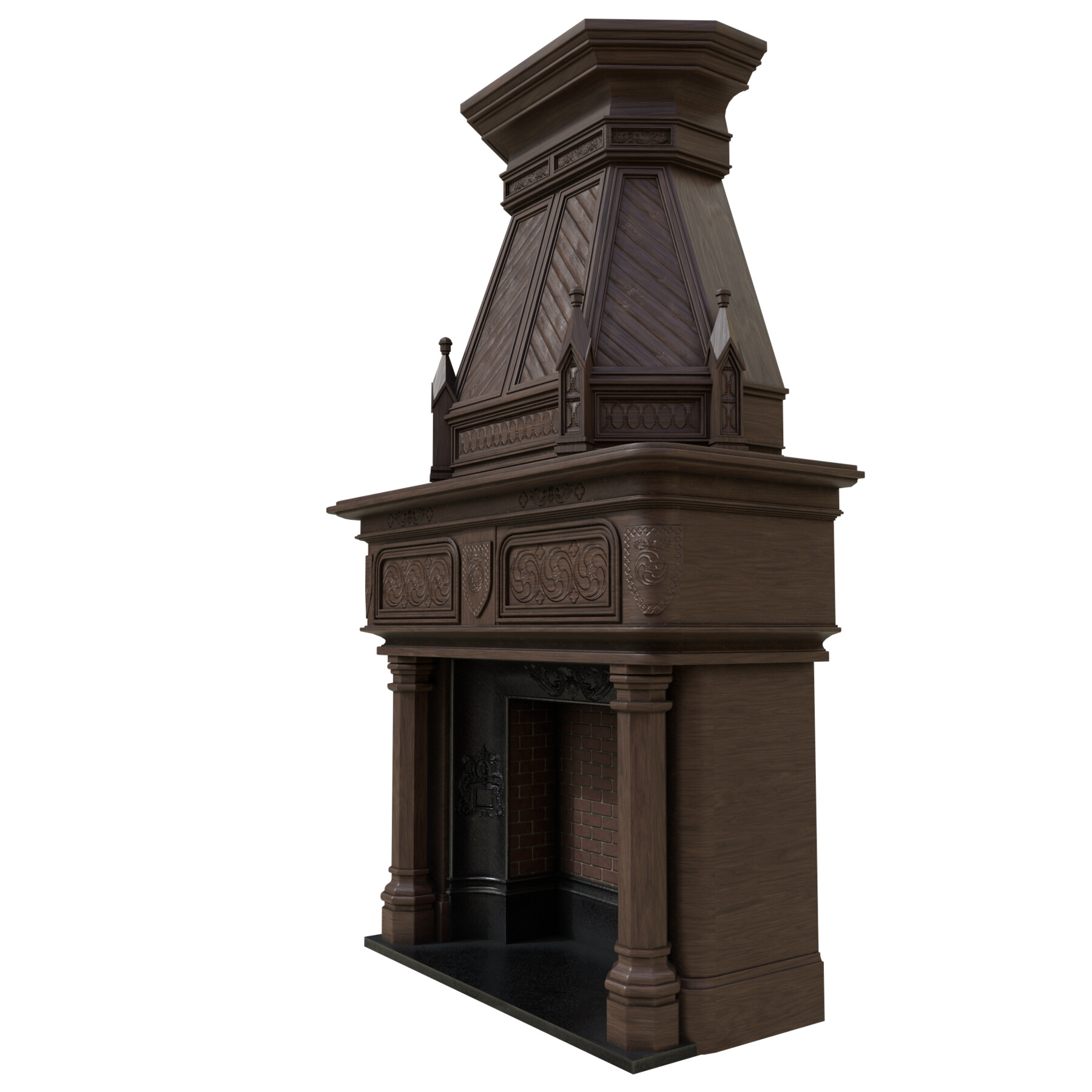 ArtStation - Fireplace 021 | Game Assets