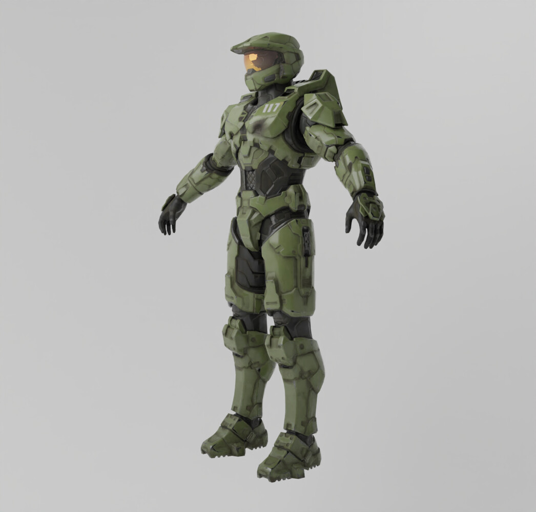 ArtStation - Master Chief Lowpoly Rigged | Resources