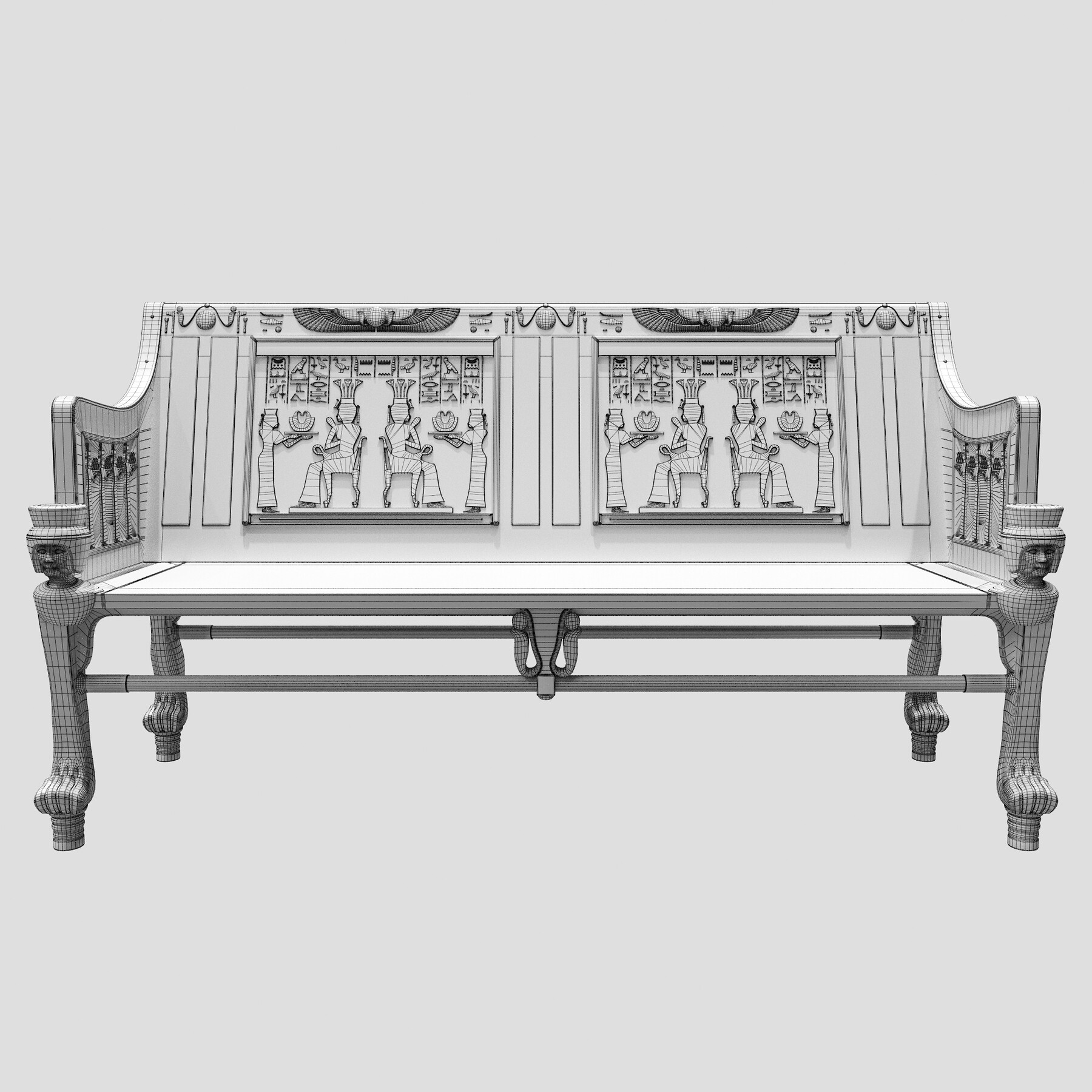 ArtStation - Egyptian Furniture Kit - Sitamun's Sette | Resources