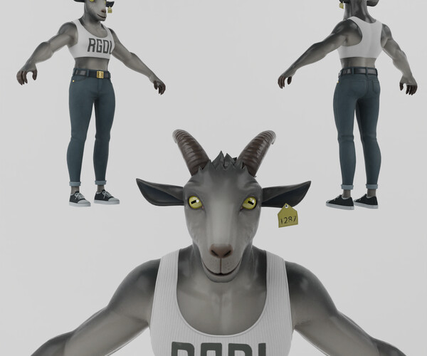 ArtStation - Pilgor Goat Lowpoly Rigged | Resources