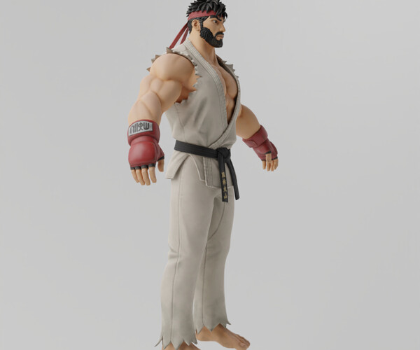 ArtStation - Ryu Lowpoly Rigged | Resources