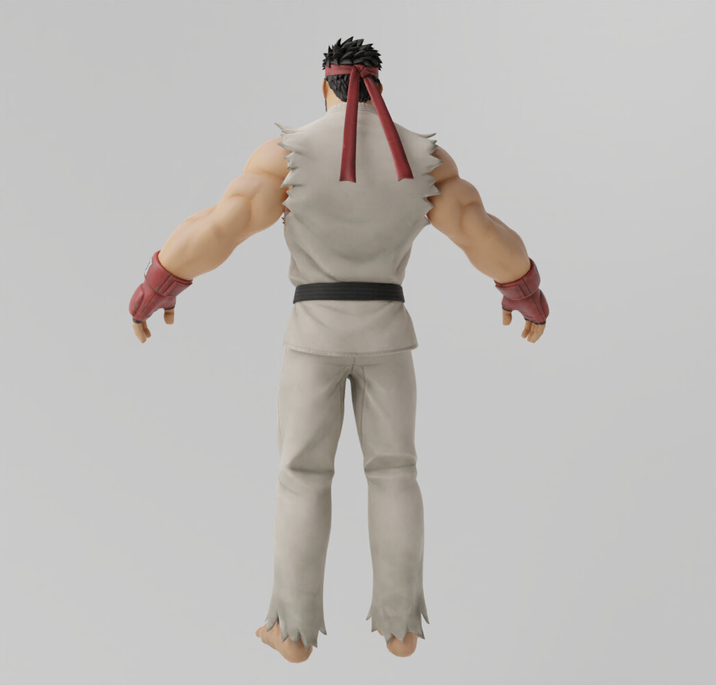ArtStation - Ryu Lowpoly Rigged | Resources