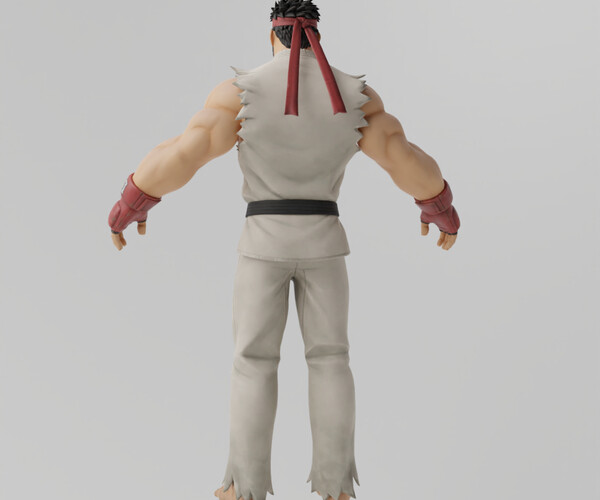ArtStation - Ryu Lowpoly Rigged | Resources