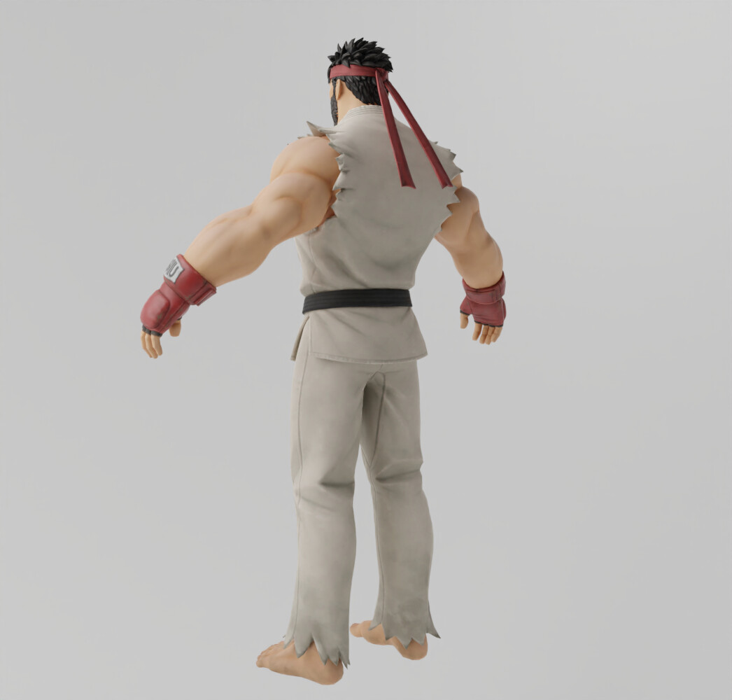 ArtStation - Ryu Lowpoly Rigged | Resources