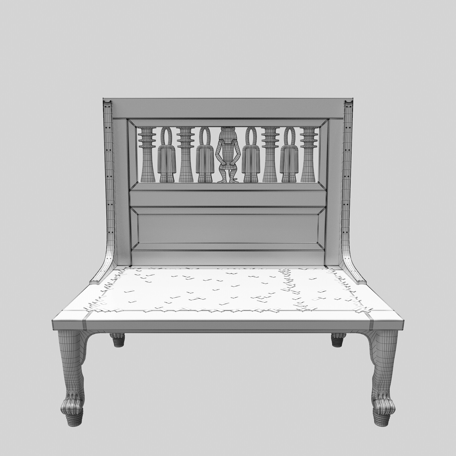 ArtStation - Egyptian Furniture Kit - Hatnefer's Chair | Resources