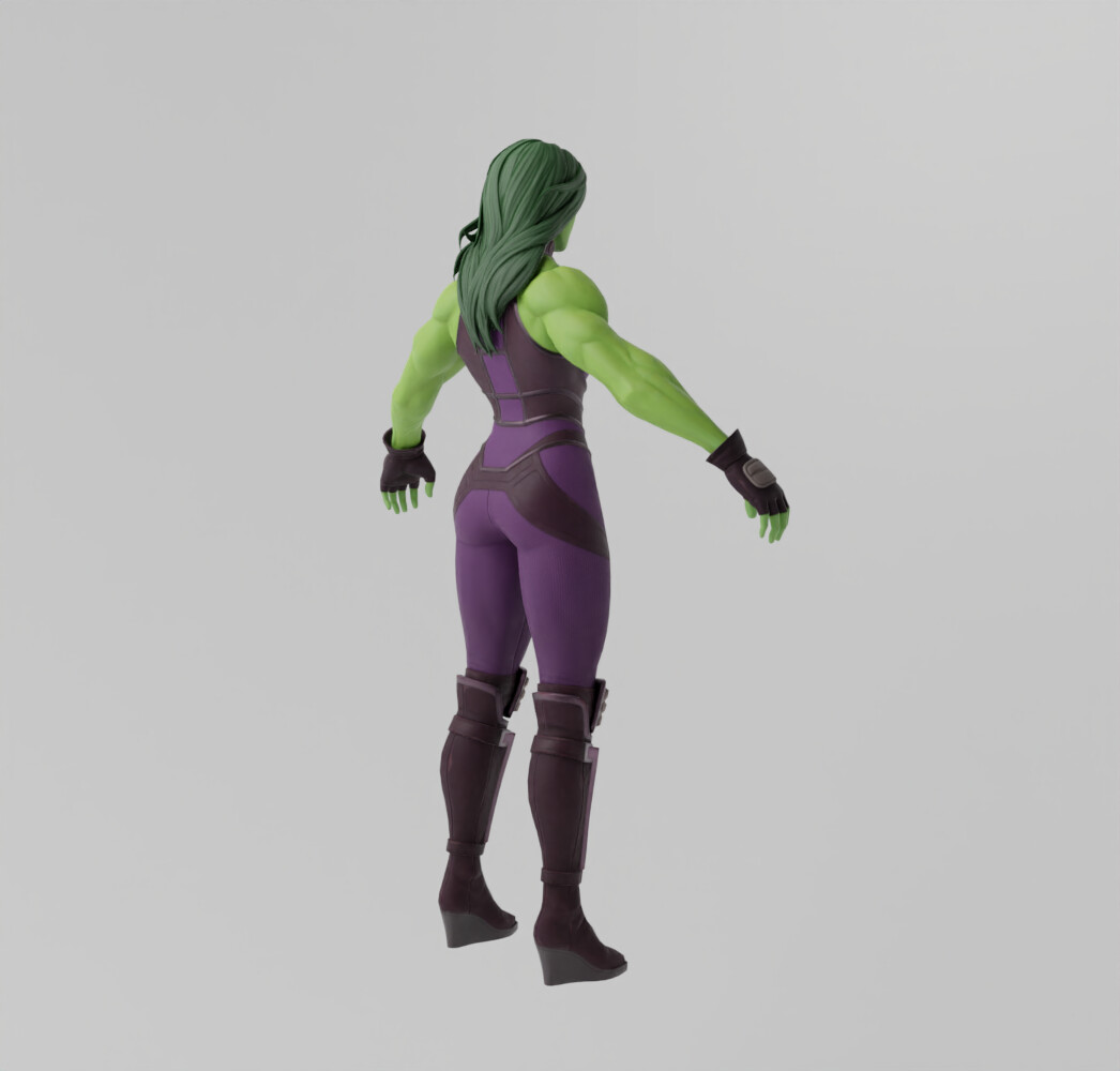ArtStation - She Hulk Lowpoly Rigged | Resources
