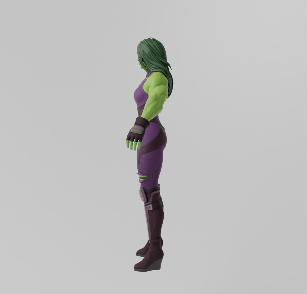 ArtStation - She Hulk Lowpoly Rigged | Resources