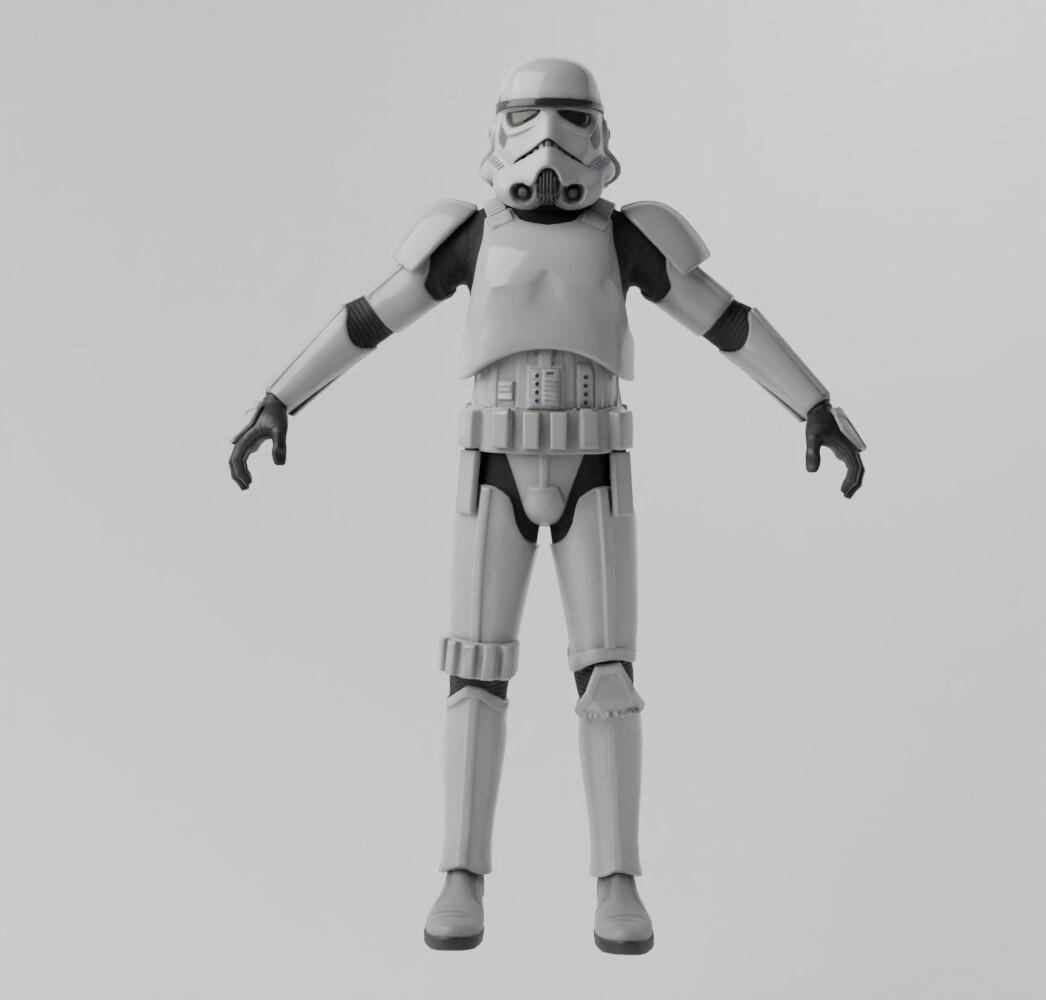 ArtStation - Stormtrooper Lowpoly RIgged | Resources