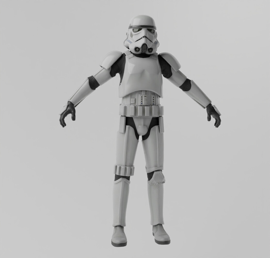 ArtStation - Stormtrooper Lowpoly RIgged | Resources