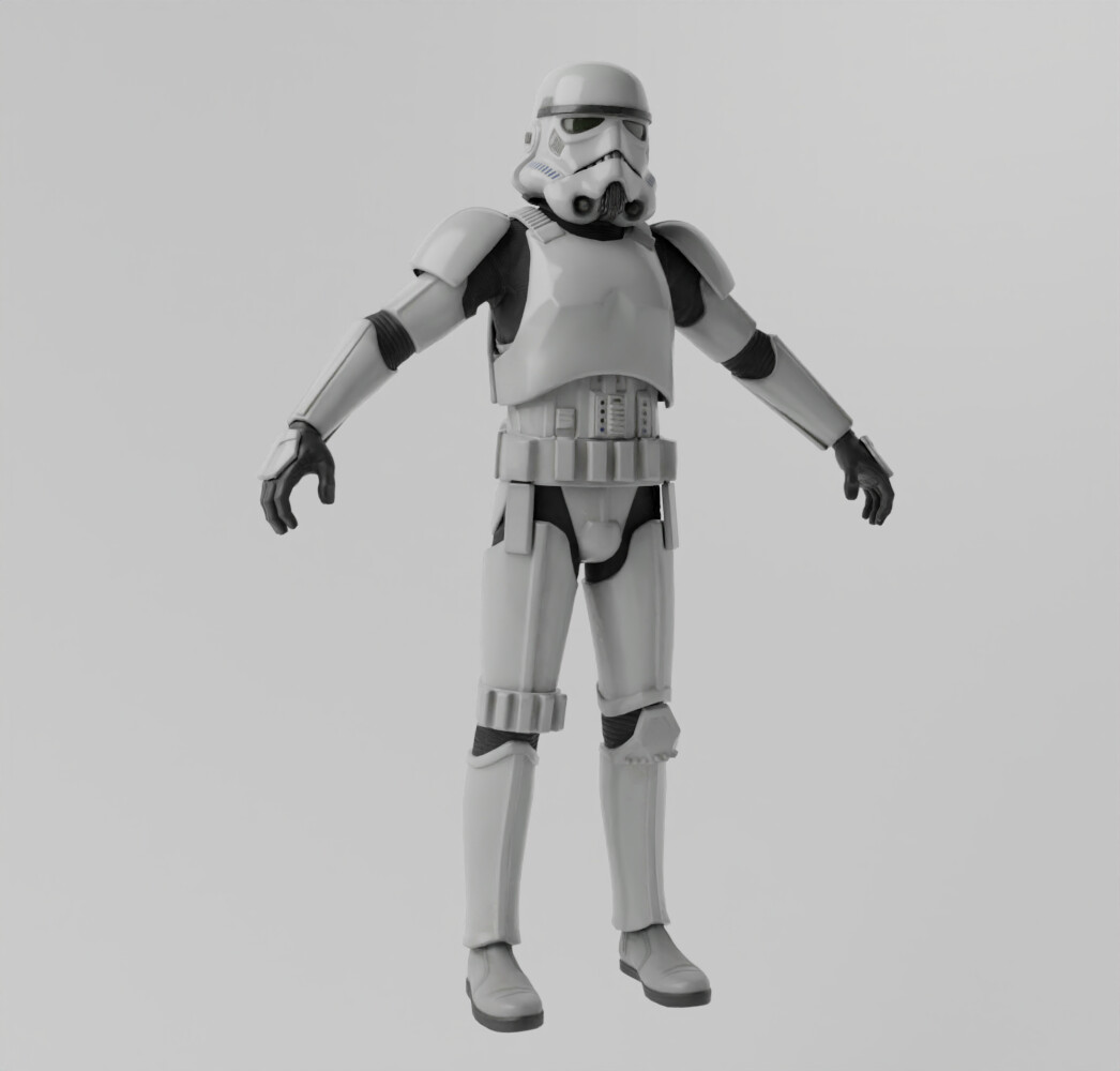 ArtStation - Stormtrooper Lowpoly RIgged | Resources