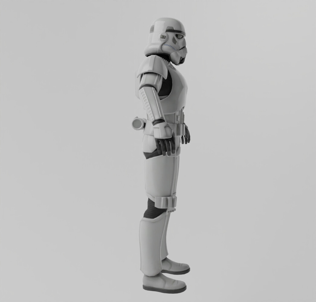 ArtStation - Stormtrooper Lowpoly RIgged | Resources