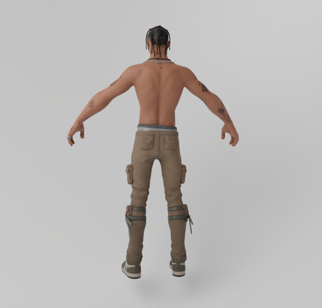 ArtStation - Travis Scott Lowpoly Rigged | Resources