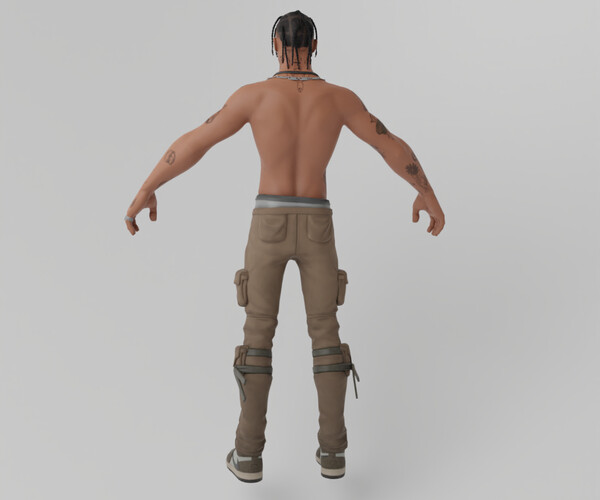 ArtStation - Travis Scott Lowpoly Rigged | Resources