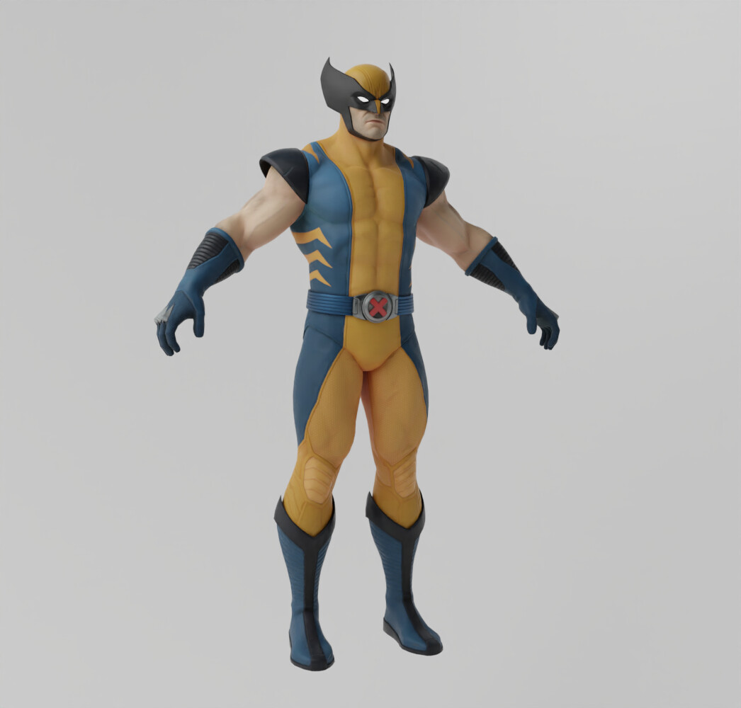 ArtStation - Wolverine Lowpoly Rigged | Resources