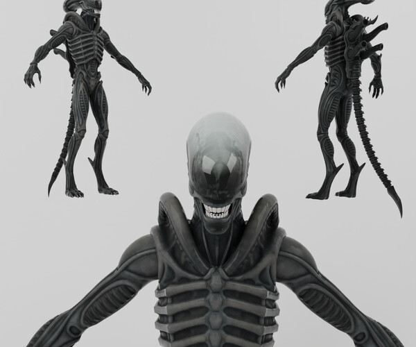 ArtStation - Xenomorph lowpoly Rigged | Resources