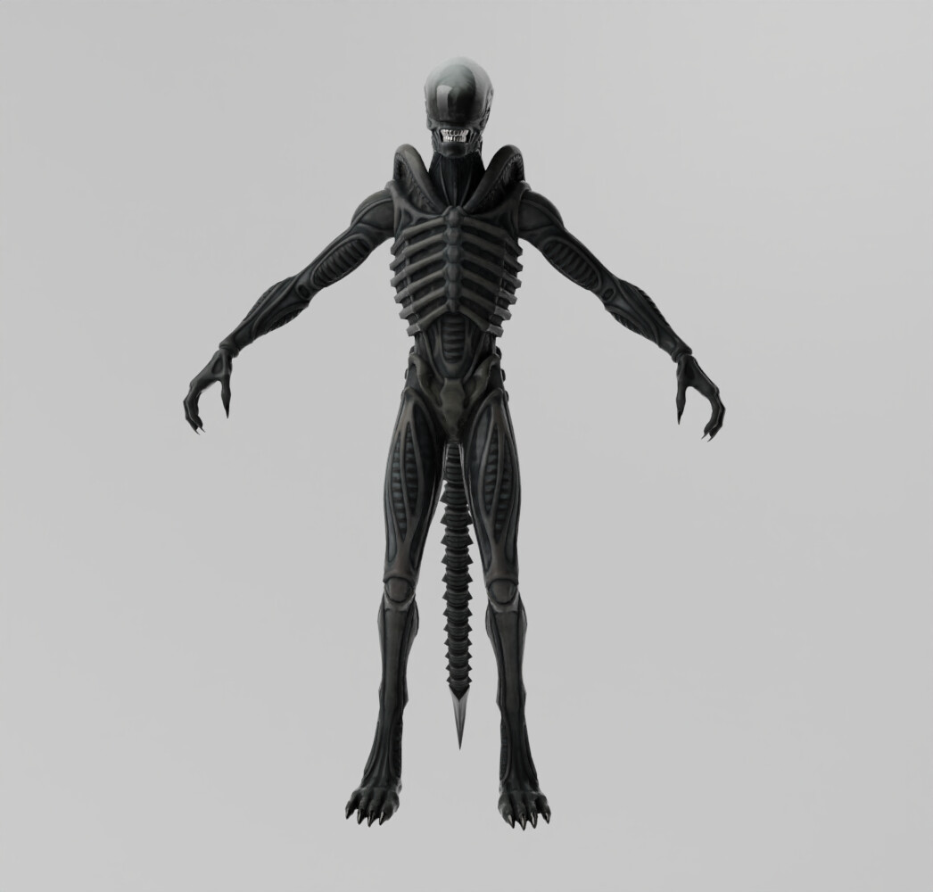 ArtStation - Xenomorph lowpoly Rigged | Resources