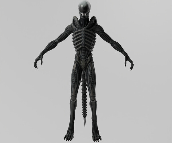 ArtStation - Xenomorph lowpoly Rigged | Resources