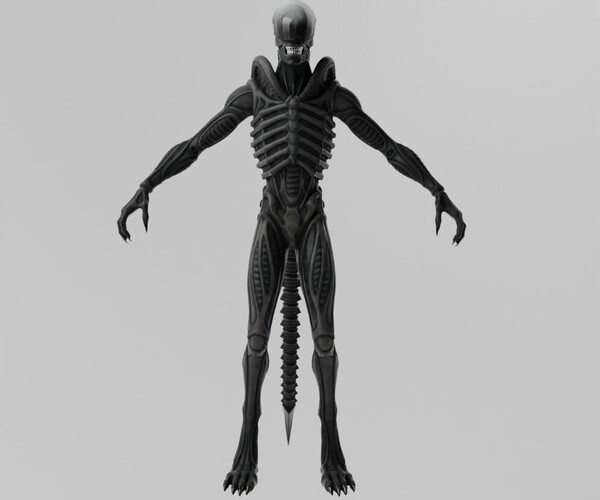 ArtStation - Xenomorph lowpoly Rigged | Resources