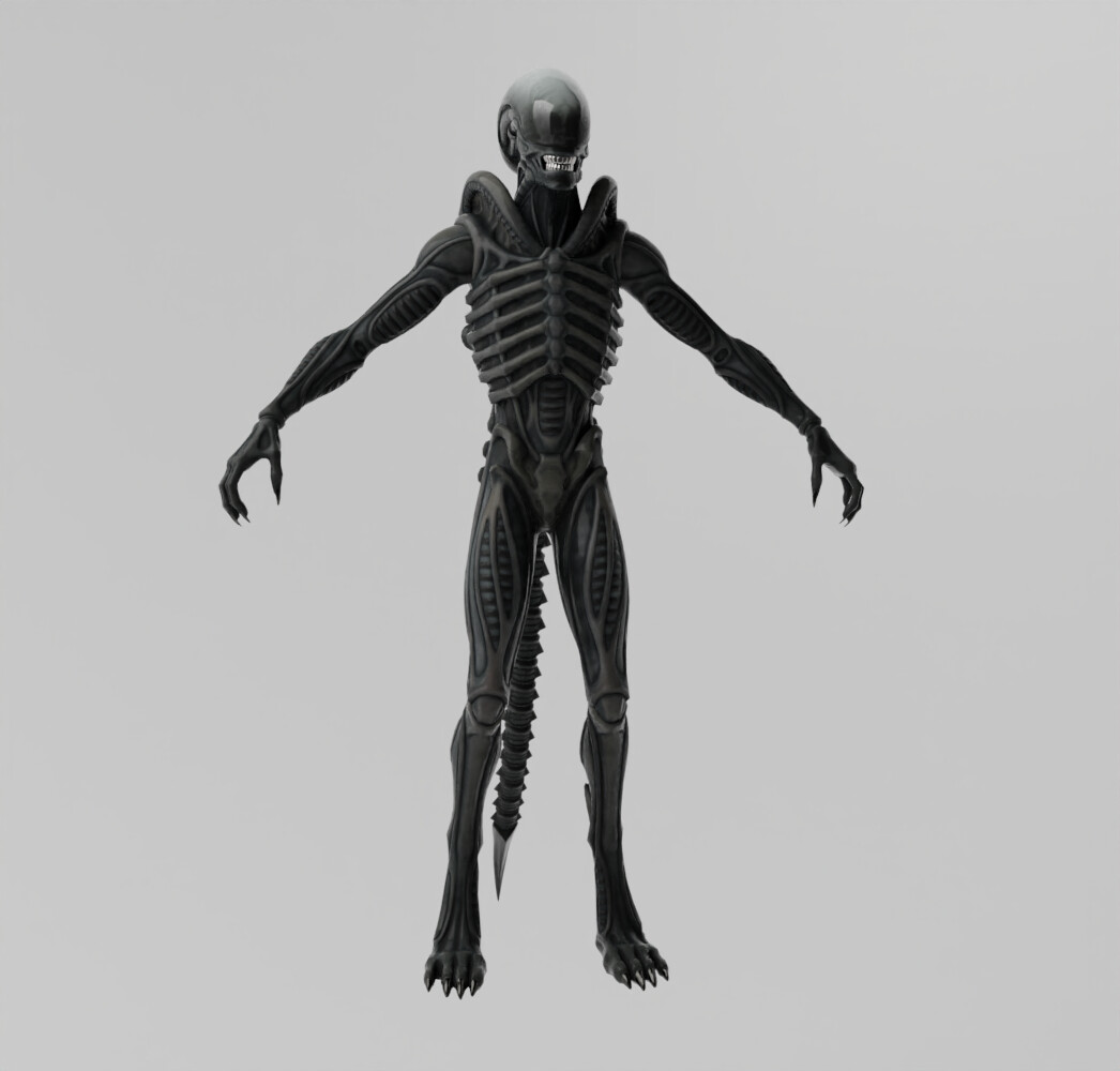 ArtStation - Xenomorph lowpoly Rigged | Resources