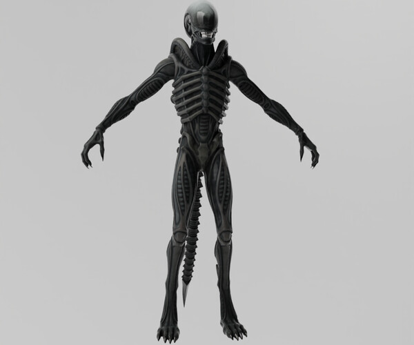 ArtStation - Xenomorph lowpoly Rigged | Resources