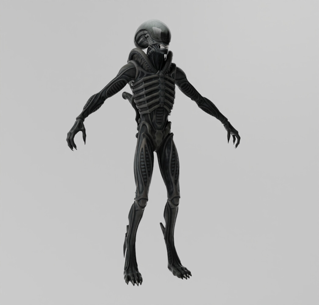ArtStation - Xenomorph lowpoly Rigged | Resources