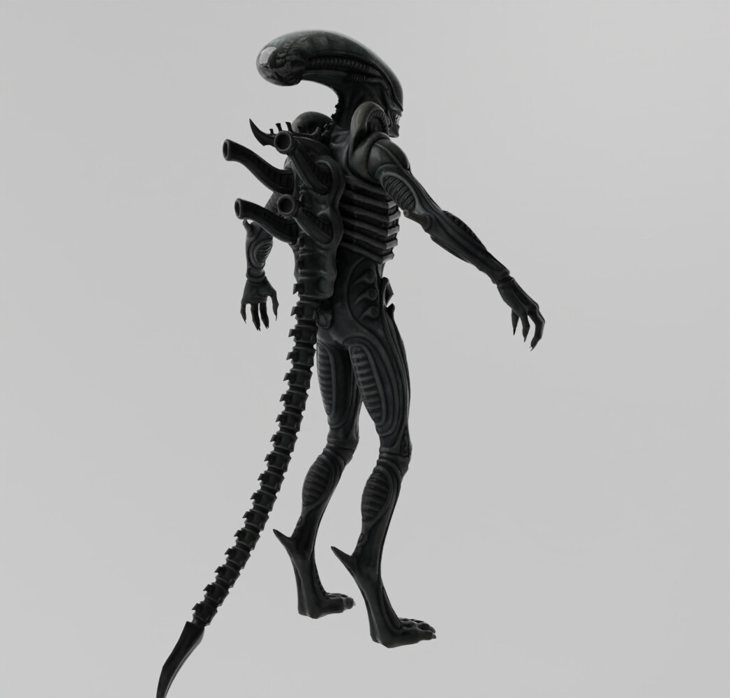 ArtStation - Xenomorph lowpoly Rigged | Resources