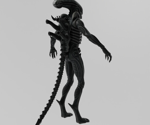 ArtStation - Xenomorph lowpoly Rigged | Resources