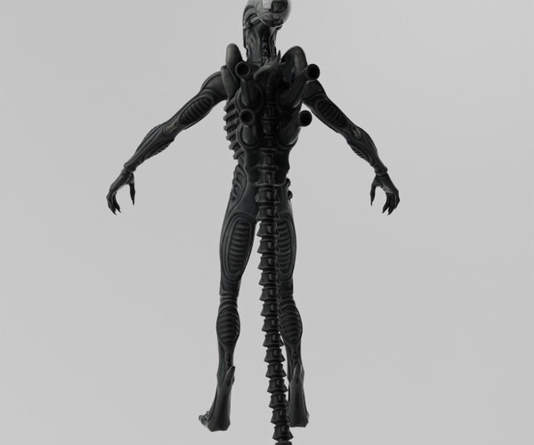 ArtStation - Xenomorph lowpoly Rigged | Resources