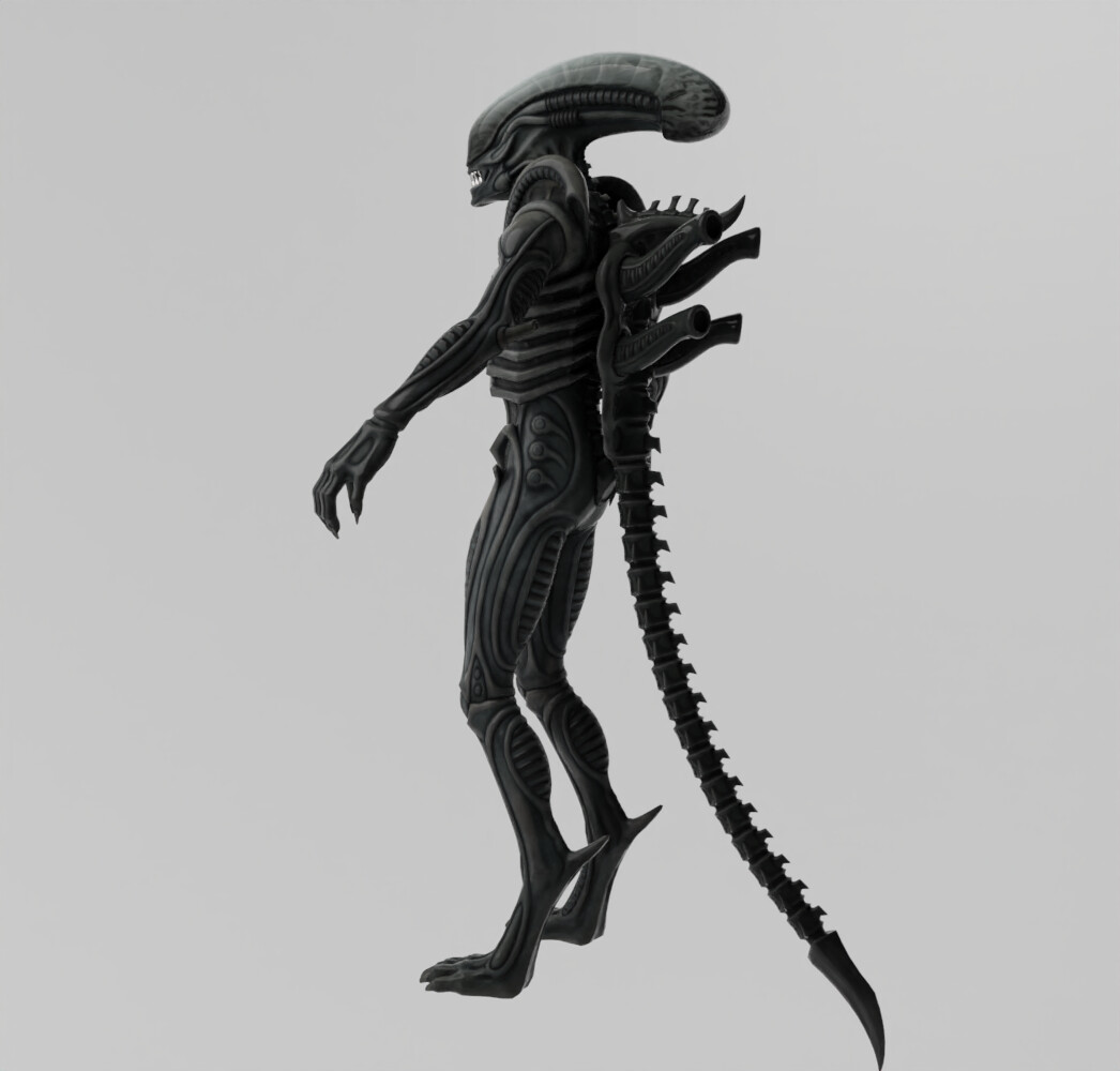 ArtStation - Xenomorph lowpoly Rigged | Resources