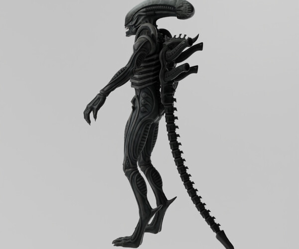 ArtStation - Xenomorph lowpoly Rigged | Resources