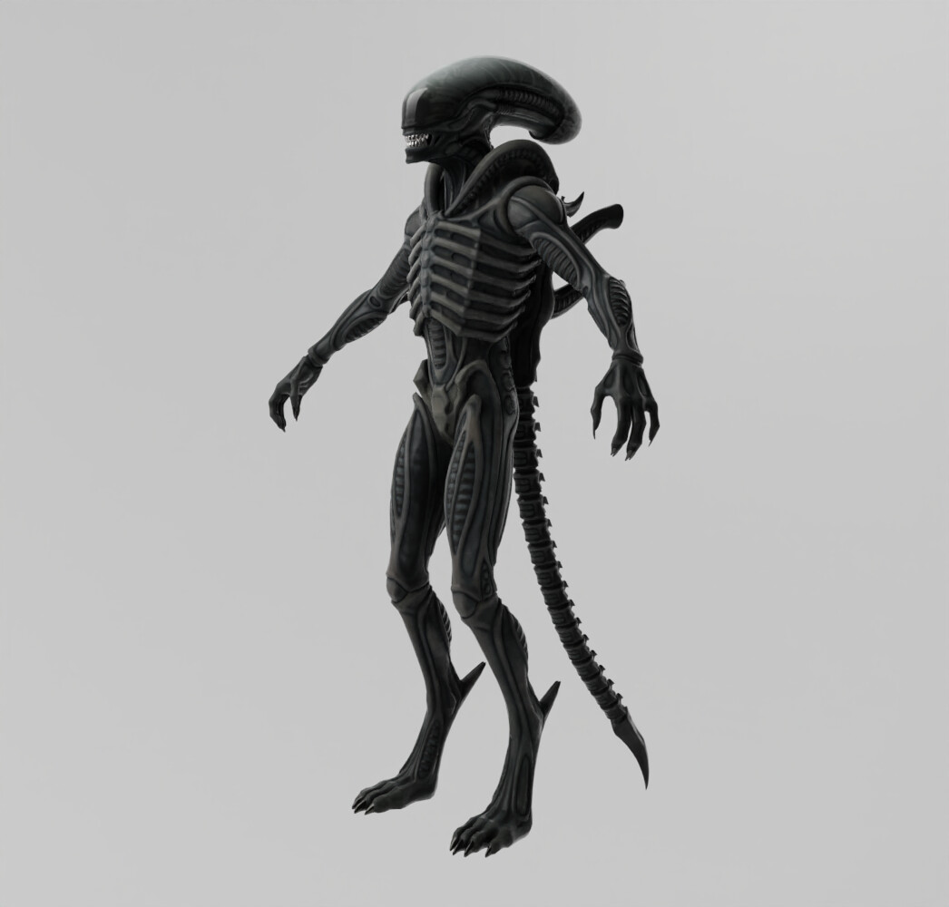 ArtStation - Xenomorph lowpoly Rigged | Resources