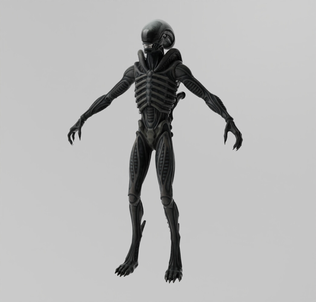 ArtStation - Xenomorph lowpoly Rigged | Resources