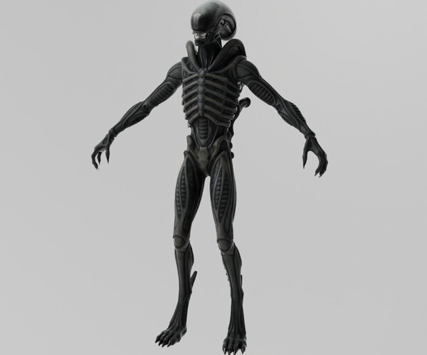 ArtStation - Xenomorph lowpoly Rigged | Resources