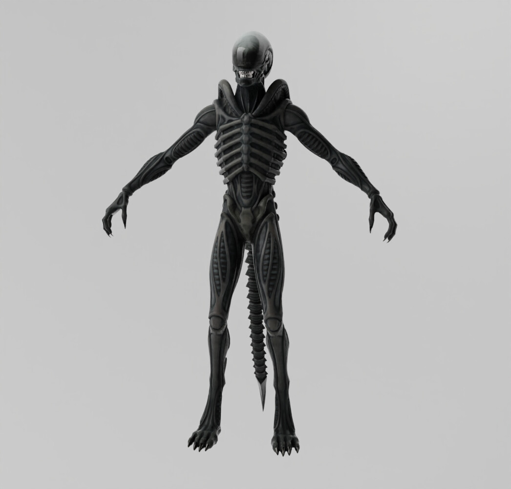 ArtStation - Xenomorph lowpoly Rigged | Resources